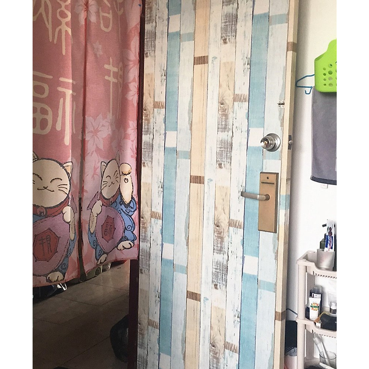 REDODECO Self-Adhesive Wood Grain Adhesive Paper Wood Panel Film Vinyl Shelf Drawer Liner Cabinet Sticker,17.7inch x 100inch