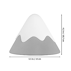 LED Night Nursery Lamp Table Night Light Rechargeable Snow Mountain Shaped Lamp Bedside Lamp for Room