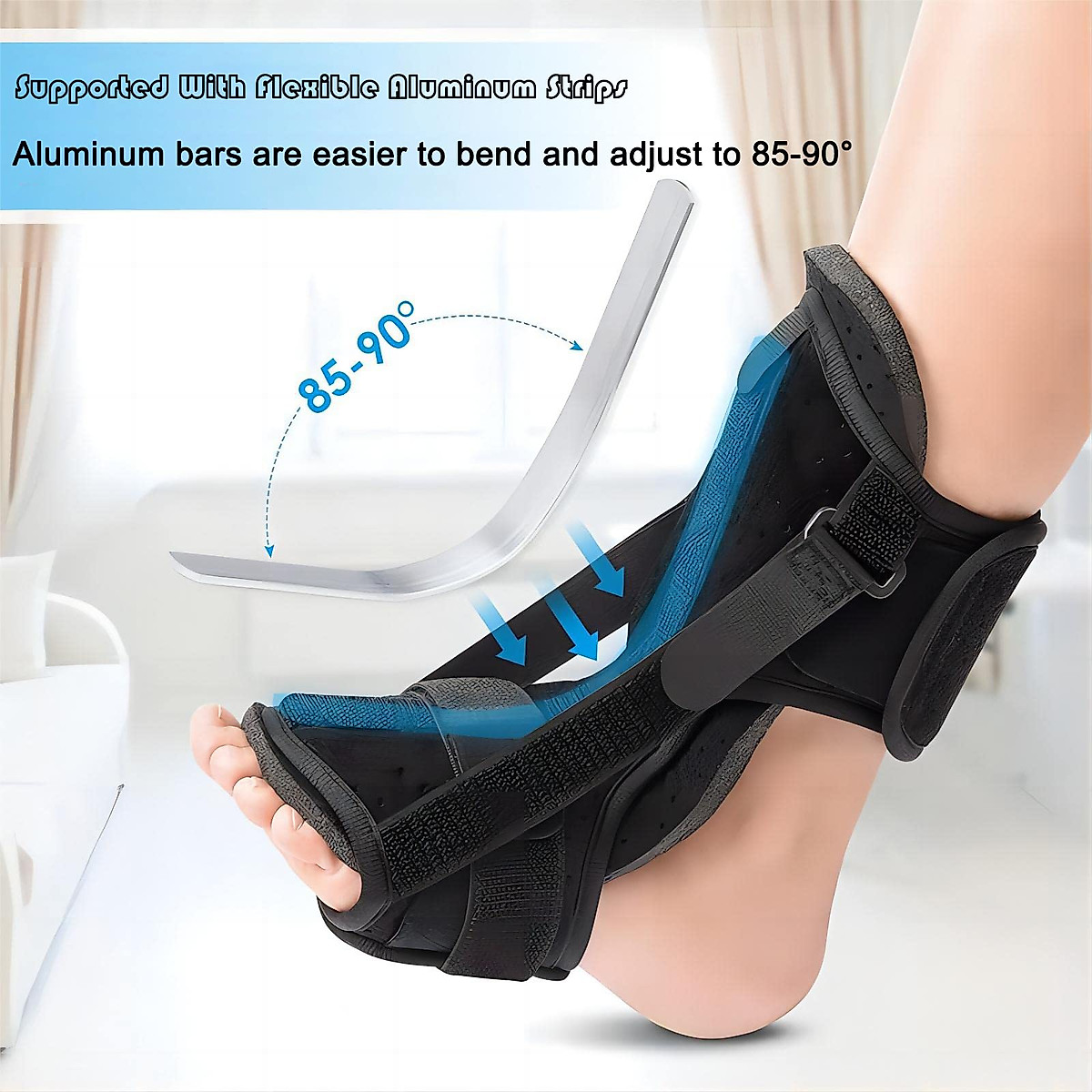 Vingtank Plantar Fasciitis Night Splint,3-in-1 Adjustable Plantar Fasciitis Relief Night Splint for Women & Men,Relief Brace for Plantar Fasciitis Relief, Achilles Tendonitis and Foot Drop