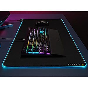 Corsair K70 RGB PRO Wired Mechanical Gaming Keyboard (Cherry MX RGB Red Switches: Linear and Fast, 8,000Hz Hyper-Polling, PBT Double-Shot PRO Keycaps, Soft-Touch Palm Rest) QWERTY, NA - Black