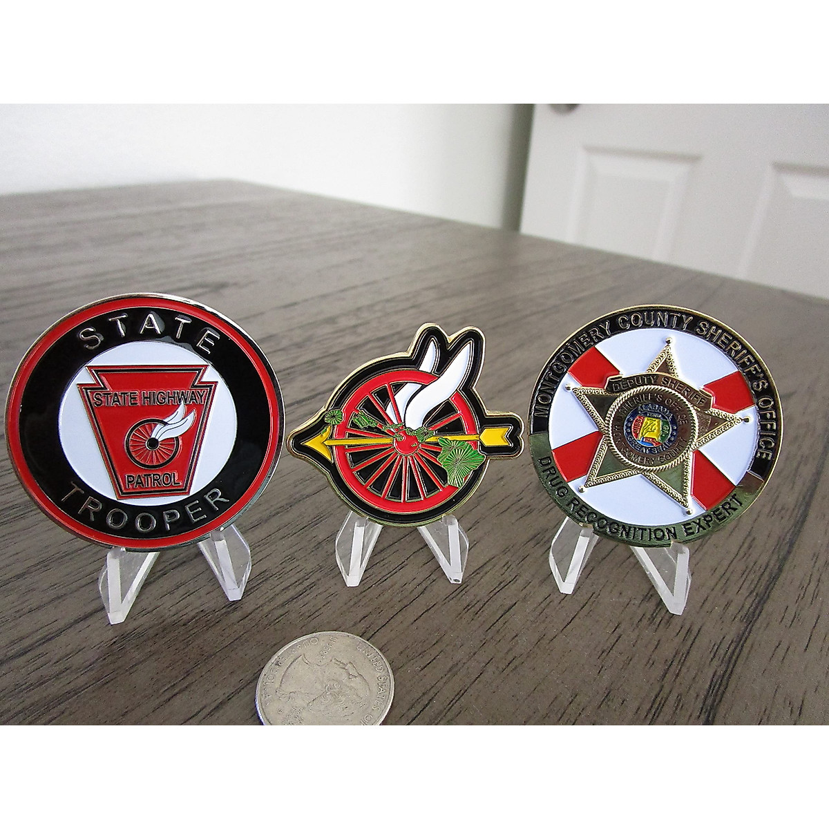Lot of 3 Law Enforcement DRE Drug Recognition Expert Challenge Coins