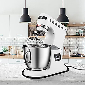 Lafo Mixer Slider Mat for 4.5-5 Qt Tilt Head Stand Mixer,Mixer Mover for Kitchen Mixer with 2 Pack Cord Organizer for Kitchen Appliances