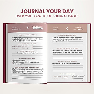 Daily Gratitude Journal for Women - Daily Affirmation & Mindfulness - Goal Planning with Self Reflection Pages - Gratefulness & Wellness Planner - Boost Positivity & Thankfulness