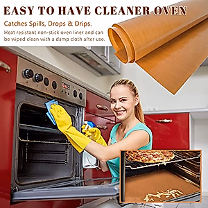 Happy Island 10 Set Extra Large Oven Liners for the Barbecue Outdoor Reusable Grill Mat