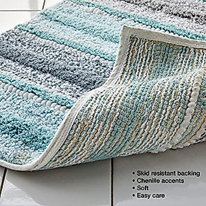 SKL Home Water Stripe Rug, 20" x 30", Teal