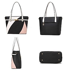 Nevenka Top Handle Handbags for Ladies PU Leather Tote Purse Women Crossbody Shoulder Bags (Gray)