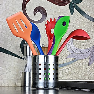 Chef Craft Premium Silicone Cooking Ladle, 11.25 inch, Red