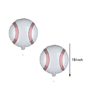 10PCS Glove Baseball Foil Balloons 20 Inch Sports Mylar Balloon for Baseball Themed Birthday Party Supplies Baby Shower Decoration