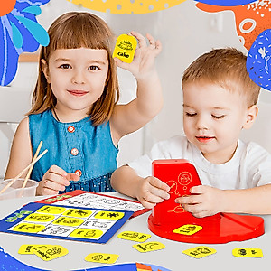 SAITCPRY Bingo Board Games for Kids Ages 4-8, Kids Board Game Preschool Game Sight Words Games Educational Games Family for Birthdays (Red)