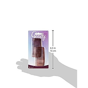 Goody WoMens Classics Mock Tort Comb, Side, 0.51 Inch, 2 Count