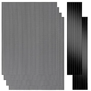 [4 Pack] 400x300mm DIY PC Case Dust Mesh Filter, PVC Dustproof Mesh Filter Cover with Magnetic Strip for Computer PC Case