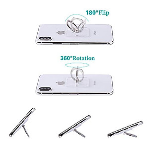 Cell Phone Ring Holder Stand Transparent Finger Grip Loop
