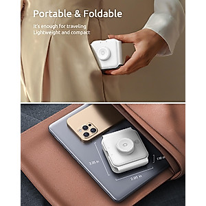 3 in 1 Foldable Wireless Charger, Wireless Charging Station for iPhone 15/14/13/12/11 Pro Max/X/XS, Fast Magnetic Travel Wireless Charging Pad for AirPods 3/2/Pro Apple Watch