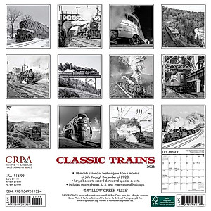 Classic Trains 2021 Wall Calendar