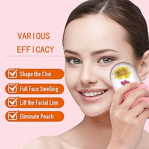 XHJRI Ice Cube Roller Massager for Face, Eyes and Neck Naturally Conditioning and Skin Care,De-Puff Eye Bags,Reduce Migraine Pain,Reusable Massage Silicone Ice Mold (Pink)