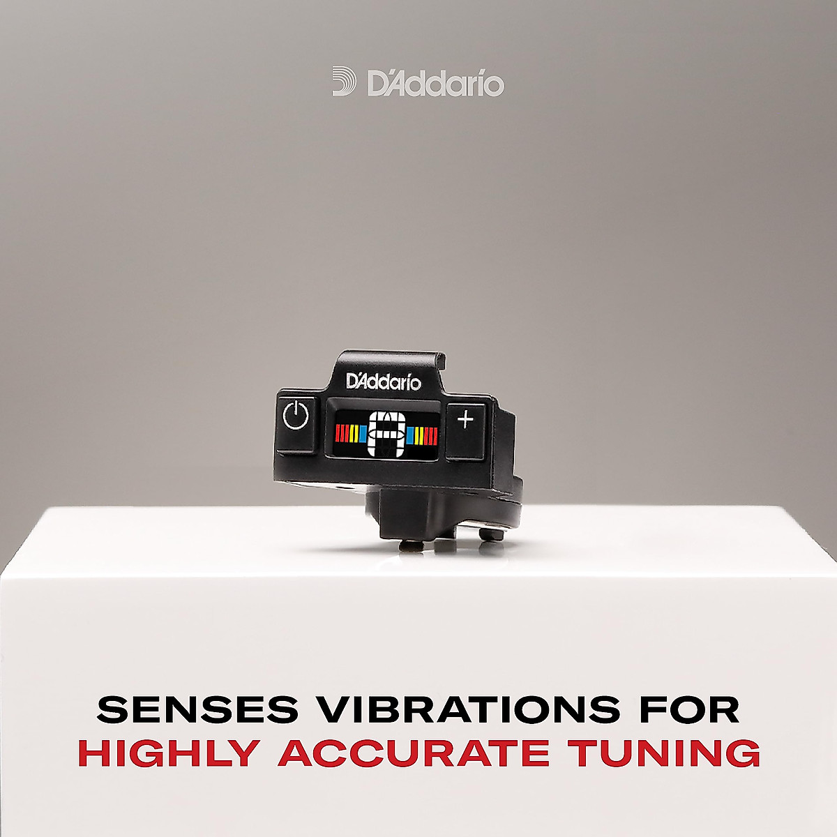 D'Addario Accessories Ukulele Tuner - Ukulele Sound Hole Tuner - Digital Tuner - Non Marring Sound Hole Clip - Full Color Display - Quick & Accurate Tuning