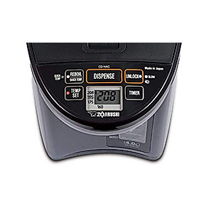 Zojirushi CD-NAC50BM Micom Water Boiler & Warmer, 5.0 Liter, Metallic Black