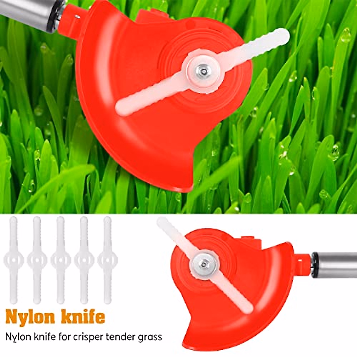 Yirepny 24V 2000mAh Cordless String Trimmer & Edger, Cordless Lawn Mower, Cordless Weed Wacker, Cordless Electric Weed Edger, Cordless Grass Trimmer Lawn Mower(from US Fast Arrival)