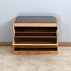 Shoe Cabinet with Flip Drawers for Entryway, Modern Shoe Storage Cabinet, Freestanding Shoe Rack Storage Organizer, Shoe Rack Shoe Storage Organizer Shoe Stand Shelf for Closet Entryway Hallway