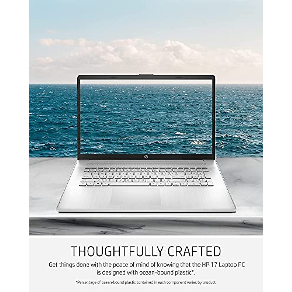 HP Pavilion Laptop (2021 Latest Model), 17.3" HD+ Narrow Bezel Touchscreen, AMD Ryzen 5 5500U Processor (Beats i7-1185G7), 16GB RAM, 512GB SSD, Long Battery Life, Win 10