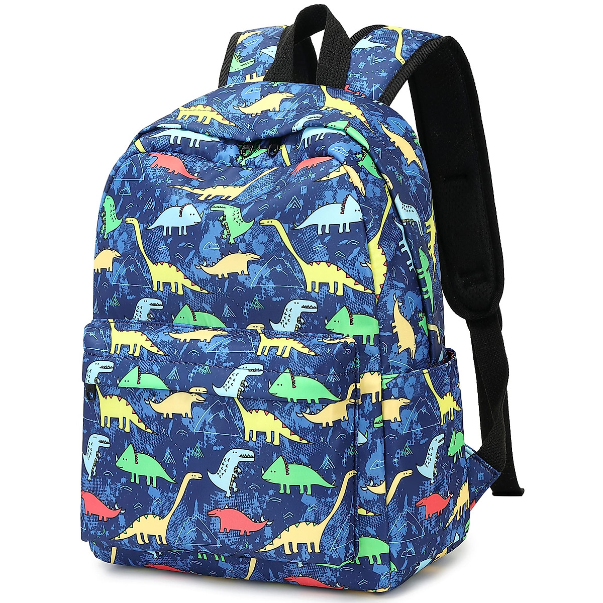 CAMTOP Backpack for Kids Boys School Backpack with Lunch Box for Preschool Kindergarten BookBag Set(Dinosaur-Graffiti Blue