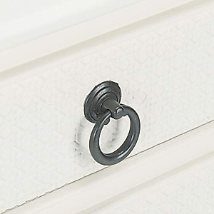 Safavieh Home Collection Haines White 4-Drawer Bottom Shelf Console Table