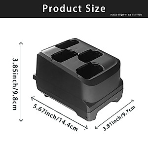 4 Slot Battery Charging Cradle Kit with Power Supply for Zebra MC3200 MC3300 Handheld PDA Barcode Scanner,Safe Stable Charger