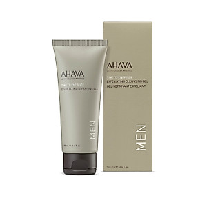 AHAVA Men's Exfoliating Cleansing Gel - Helps Against Clogged Pores, Smoothes & Cleans, Refreshes & Energizes the Skin with exclusive Osmoter & antioxidant botanic complex: G-Force, 3.4 Fl.Oz