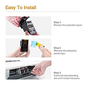 E-Z Ink (TM Remanufactured Ink Cartridge Replacement for Canon 240 240XL 241 241XL PG-240XL CL-241XL for use with PIXMA TS5120 MG3620 MX472 MX452 MG3520 Printer (1 Black,1 Color, 2 Pack)