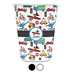RNK Shops Transportation Waste Basket - Single Sided (Black) (Personalized)