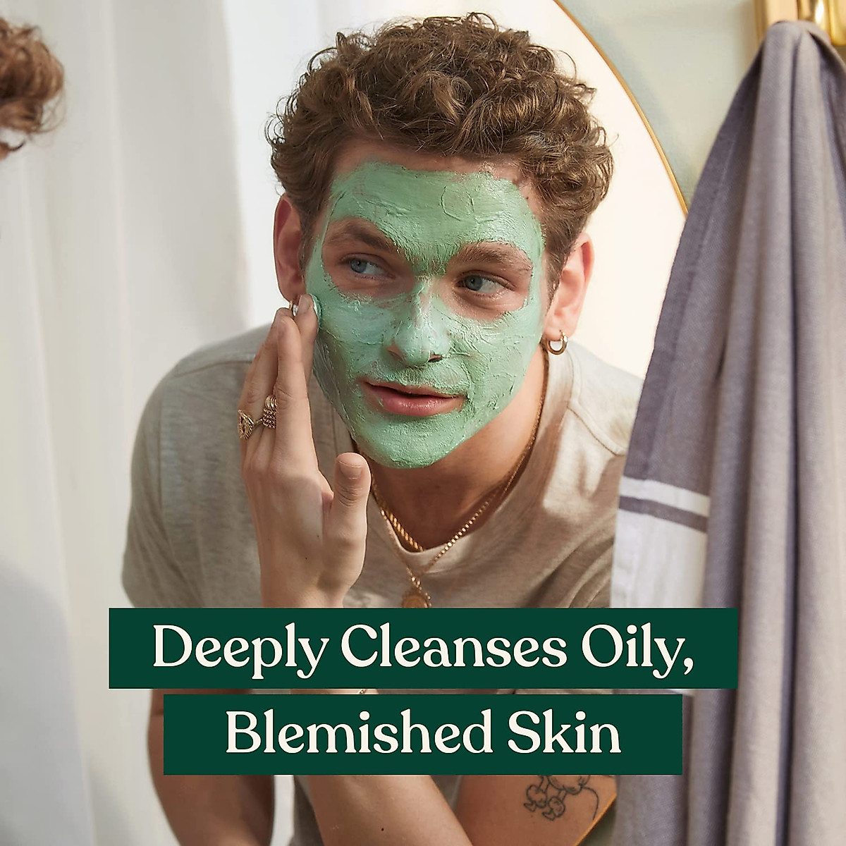 The Body Shop Tea Tree Skin Clearing Clay Mask – Purifying, Refreshing Mask For Oily, Blemished Skin – Vegan – 3.85 oz