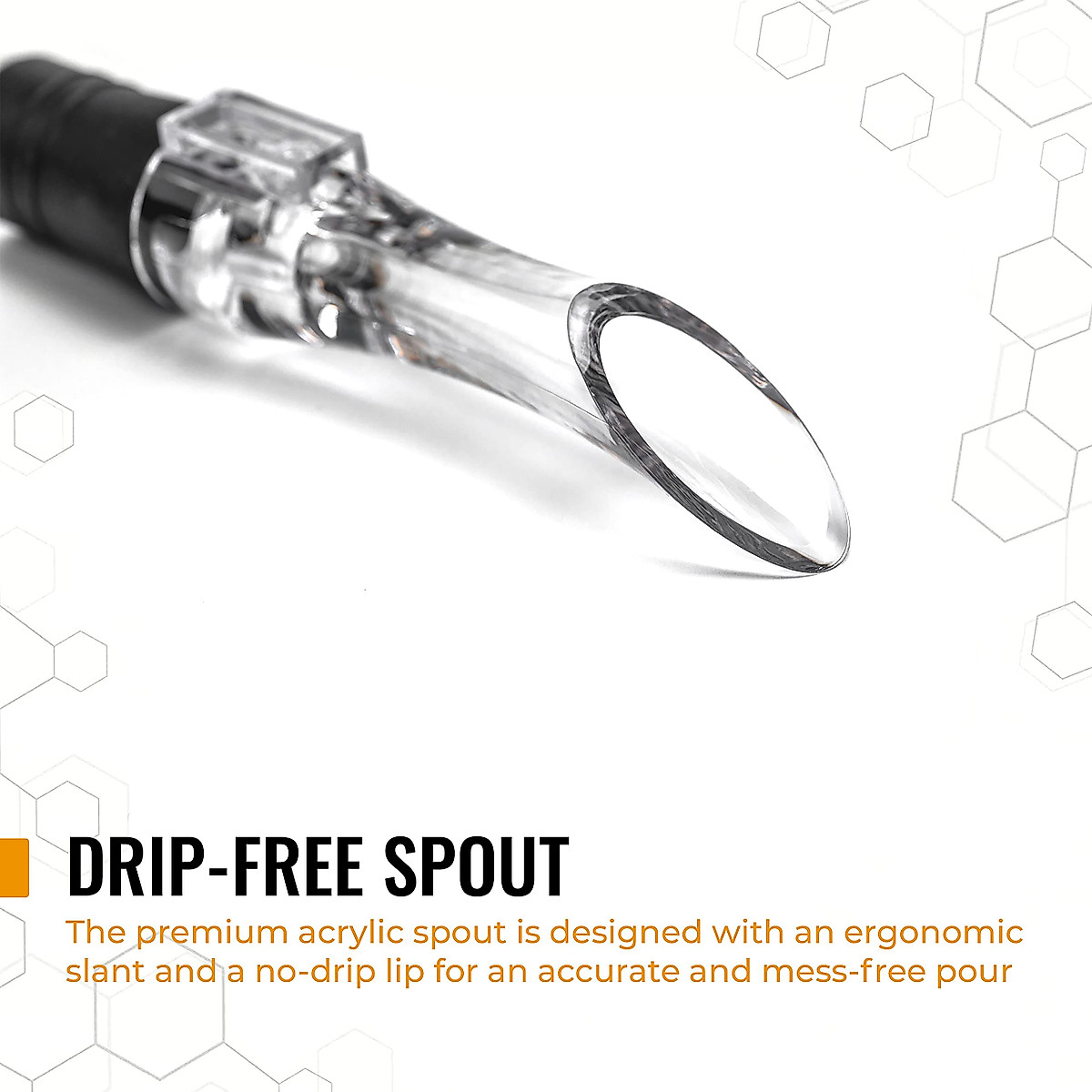 Cork Genius Wine Aerator Pourer Spout Set, Dripless Wine Pourers for Wine Bottles, Instant In The Bottle Wine Decanter Spouts, Pack of 3