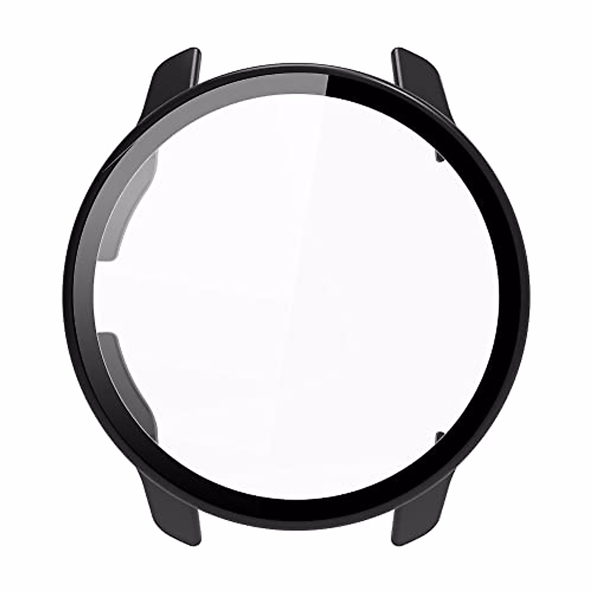 Acadeny venu 2 plus-case-2black Case with Tempered Glass Screen Protector Compatible for Garmin Plus, 9H Hardness 360 Degree All-Round Protective Ultra Thin PC Cover