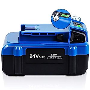 【Upgrade!!】 CaliHutt 24V 5.0Ah High Capacity Replace Battery for Kobalt 24V Battery Max KB624-03 KB524-03 KB424-03 KB224-03 Lithium Ion Cordless Tools Battery[Can't FIT Snow Joe &Sun Joe &Chain Saw]