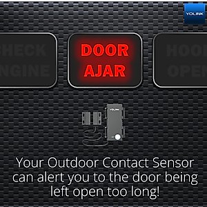 YoLink LoRa Smart Outdoor Contact Sensor & Hub Starter Kit: Hub, (2) Gate & Shed Door Sensors, Contact-Closure Sensor, Email/SMS/Push Alerts, 1/4 Mile Open Air Range, Alexa, IFTTT, Home Assistant
