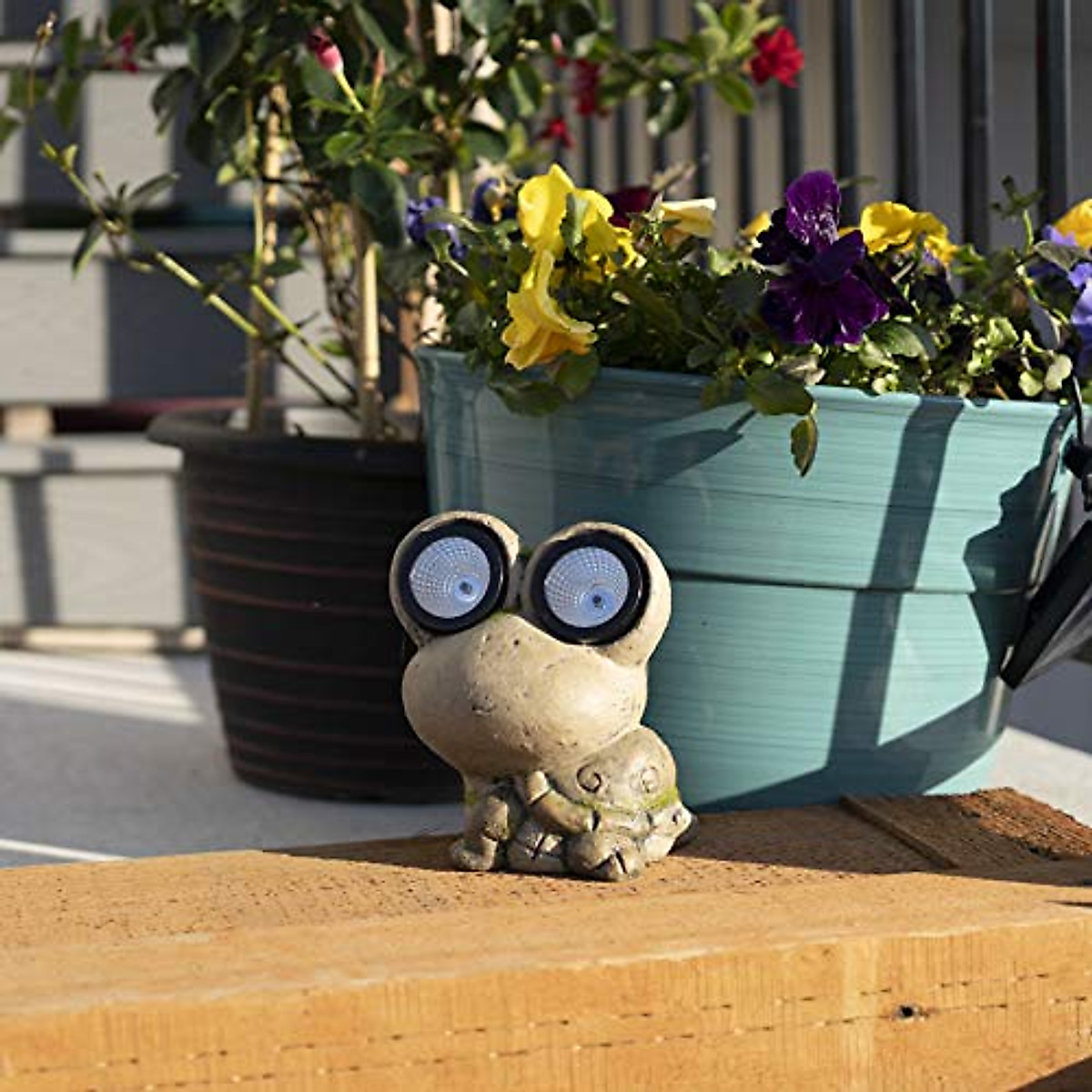 ReLIVE 7 Inch Solar Garden Helper Statue Light - Turtle