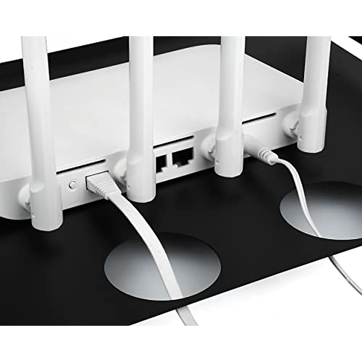 DS. DISTINCTIVE STYLE Projector Shelf Wall Mount Router Shelf Compact Aluminum Small DVD Player Shelf (Black)