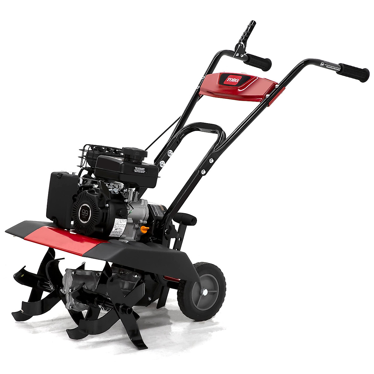 Toro Compact Front Tine Tiller, 99cc 4-Cycle Engine, 11, 16 or 21 Inch Adjustable Tilling Width, 11" Max Tilling Depth, Removable Side Shields, Model: 58604