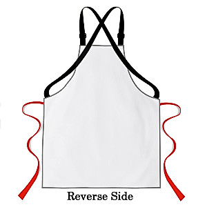 LshyMn Crab Apron 33.4L x 27.5W Inches with 2 Pockets Kitchen Cooking Extra Long Waist Tie Adjustable Shoulder Straps Apron for Men's Women's Kitchen Apron WQLSMN4