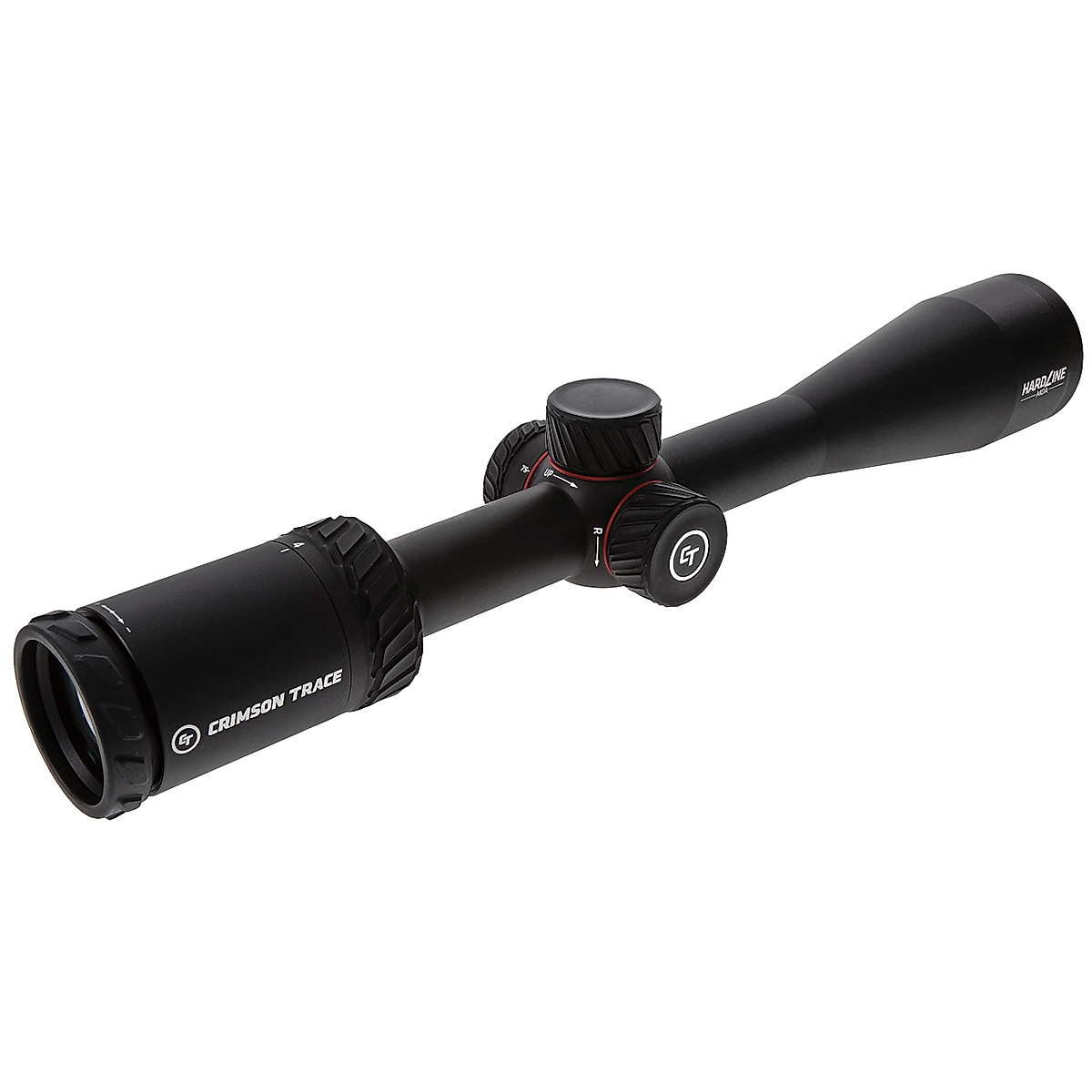 Crimson Trace Hardline 4-16x42mm Riflescope with SFP, MR1-MOA Reticle, Lightweight Solid Construction, Scope Caps and Lens Cloth for Hunting, Shooting and Outdoor