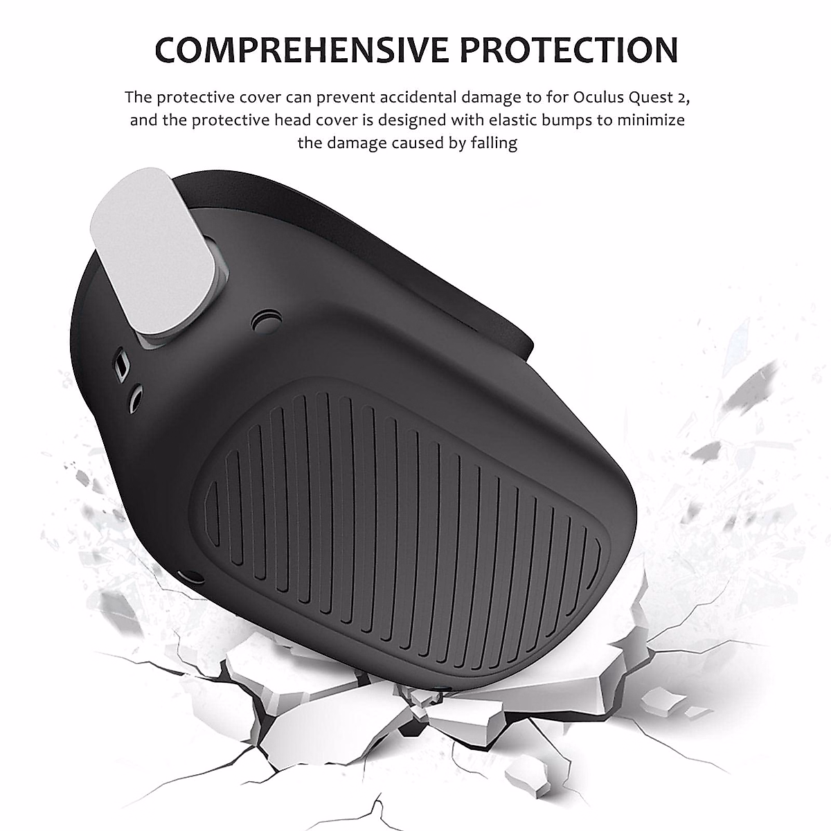 ICRPSTU VR Shell Silicone Face Protector Cover - Sweat-Proof, Non-Slip, Washable, Anti Scratch Anti Dust Anti Shock