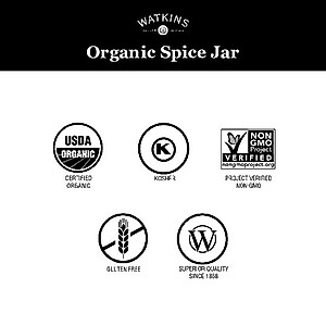 Watkins Gourmet Organic Spice Jar, Onion Powder, 2.8 Ounce Jar, 3 Count