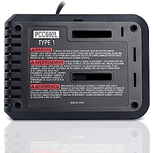 PCC692L 20V MAX Lithium Battery Charger Replacement for Porter-Cable 20V Lithium Battery PCC685L PCC680L PCC681L PCC682L Black Decker LCS1620 20V Lithium Battery LBXR20 LBX4020