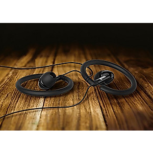 Coosh ADIB071SG3B1L Wired Comfort in-Ear Earbuds Headphones with Removable Earhooks (Black)