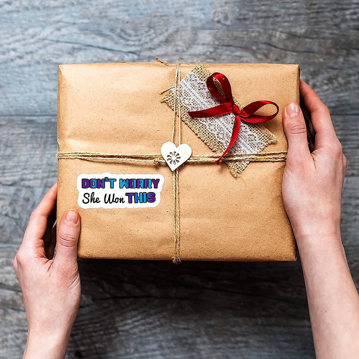 Littlefa 1.5” Don’t Worry She Won This with Rainbow Letter Design Stickers,Thank You Stickers,Small Business Stickers, Envelopes Stickers, Gift Bags Packaging 500 PCS