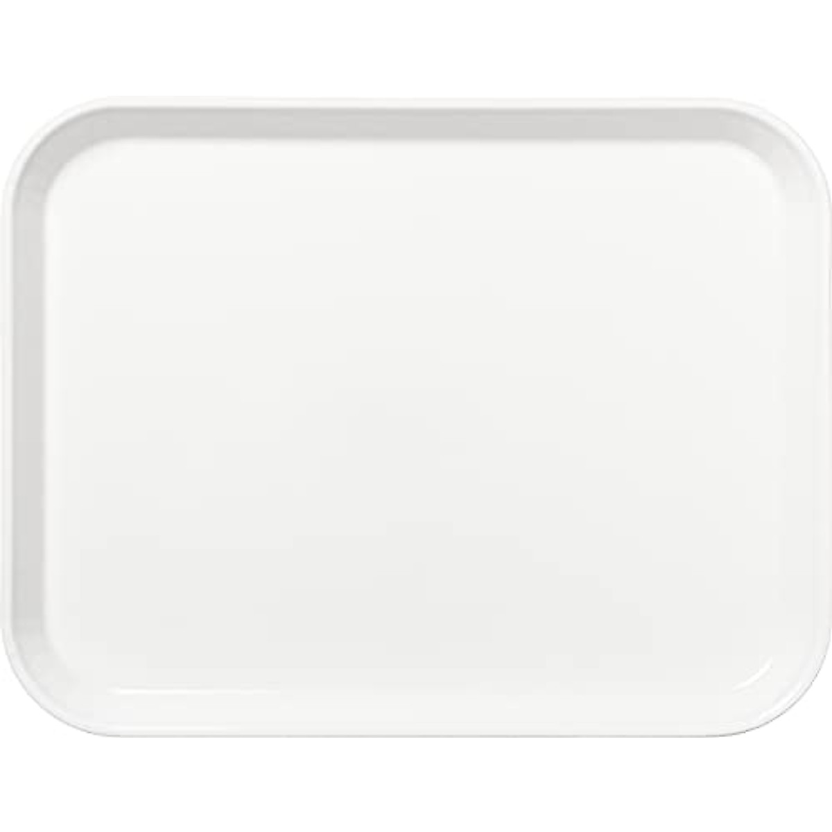 Carlisle FoodService Products 1410FG001 Glasteel Fiberglass Cafeteria/Fast Food Tray, NSF Certified, 13 3/4" Length x 10 5/8" Width, Bone White (Pack of 12)