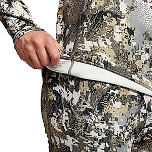 Sitka Men's Heavyweight Zip-T Hunting Standard Fit Shirt, Optifade Elevated II, X-Large