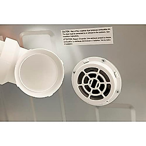 Magic Clean MCLD24WI Clothes Dryer Portable Front Loading for Laundry, Compact for Apartments, RV and More, White