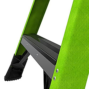 Little Giant Ladders, King Kombo 2.0 XT, Industrial, M6, 6 Ft. A Frame, 10 Ft. Extension, Fiberglass, Type 1AA, 375 lbs Weight Rating, (13936-071), Hi-viz Green