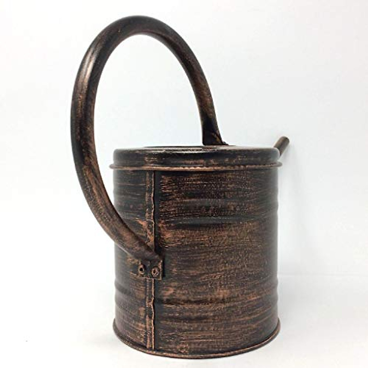 Time Concept Classical Metal Watering Can - 1.2L, Tinplate - Brush Black Copper